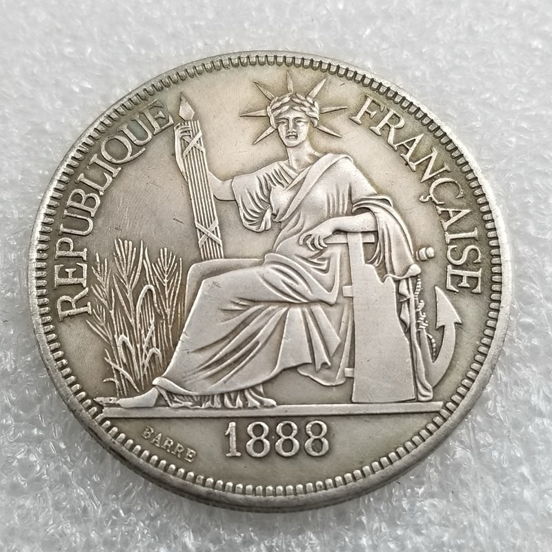 1888 Year France Trade Dollars - Đồng xu Đông Dương 1888 Pháp phong ...