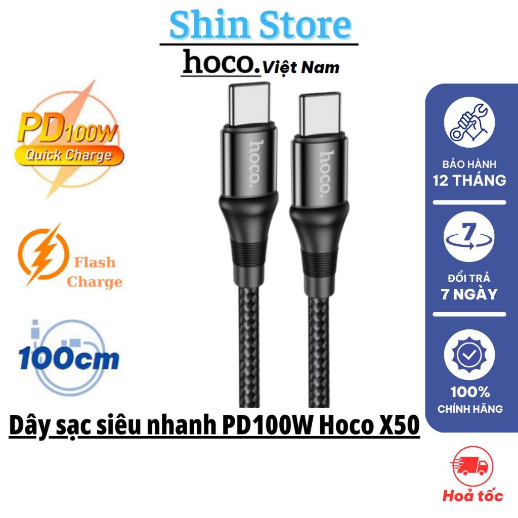 Cáp sạc nhanh Hoco X50, Dây sạc nhanh 100W Type C độ dài dây 1M ...