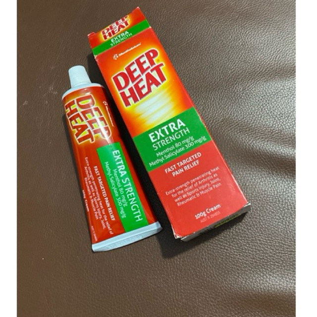 DEEPHEAT - Gel xoa bóp Mentholatum Deep Heat Extra Strength Cream 100g ...