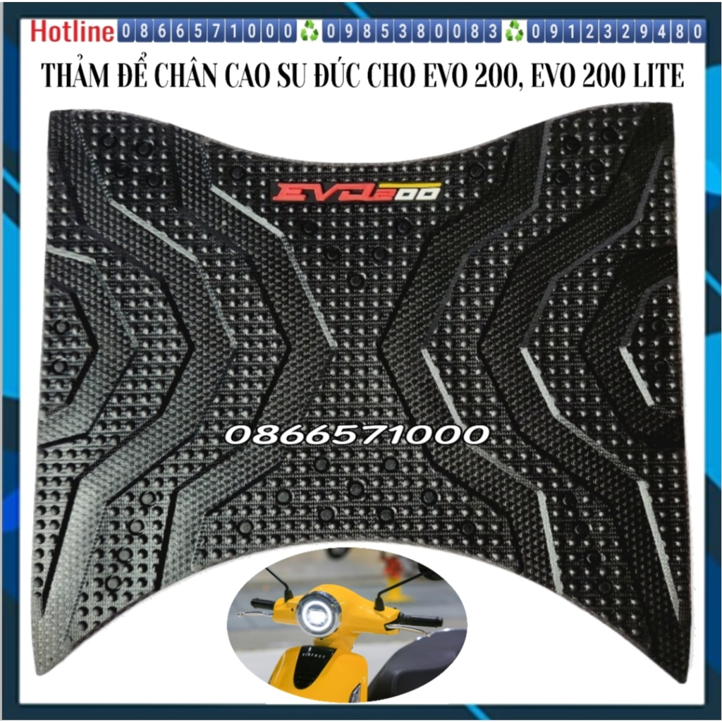 Thảm Để Chân Cao Su Đúc Cho Xe Điện Vinfast EVO 200, EVO 200 LITE Các ...