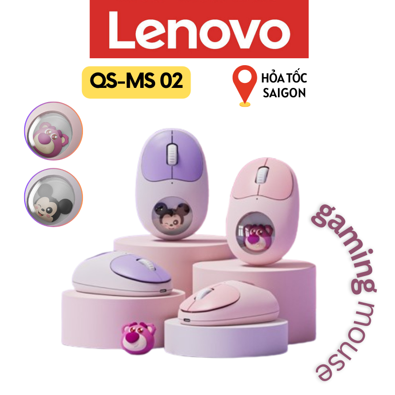 Chuột không dây Lenovo x Disney QS-MS02 pin sạc - Nhỏ gọn - Lướt mượt ...