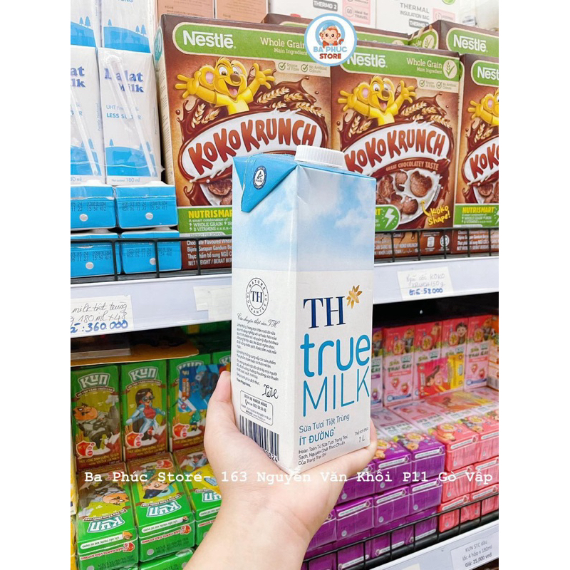 [DATE 09/2024] Sữa tươi TH TRUE MILK hộp 1L (ít đường, nguyên chất ...