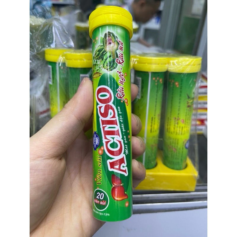 Viên C sủi Actiso râu ngô,rau má - thanh nhiệt, giải độc | Shopee Việt Nam