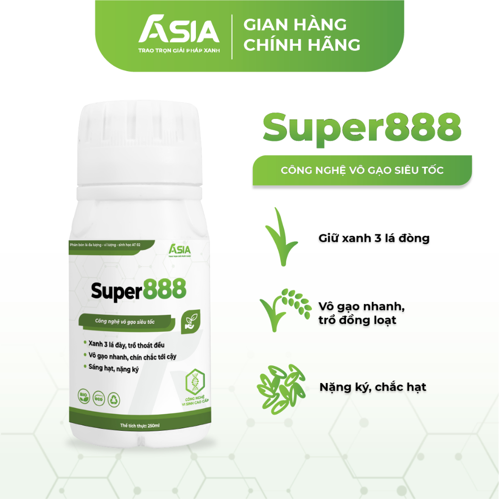 SUPER 888 Vô gạo nhanh, nặng ký, xanh lá đòng hiệu quả cao 30ml ASIA ...