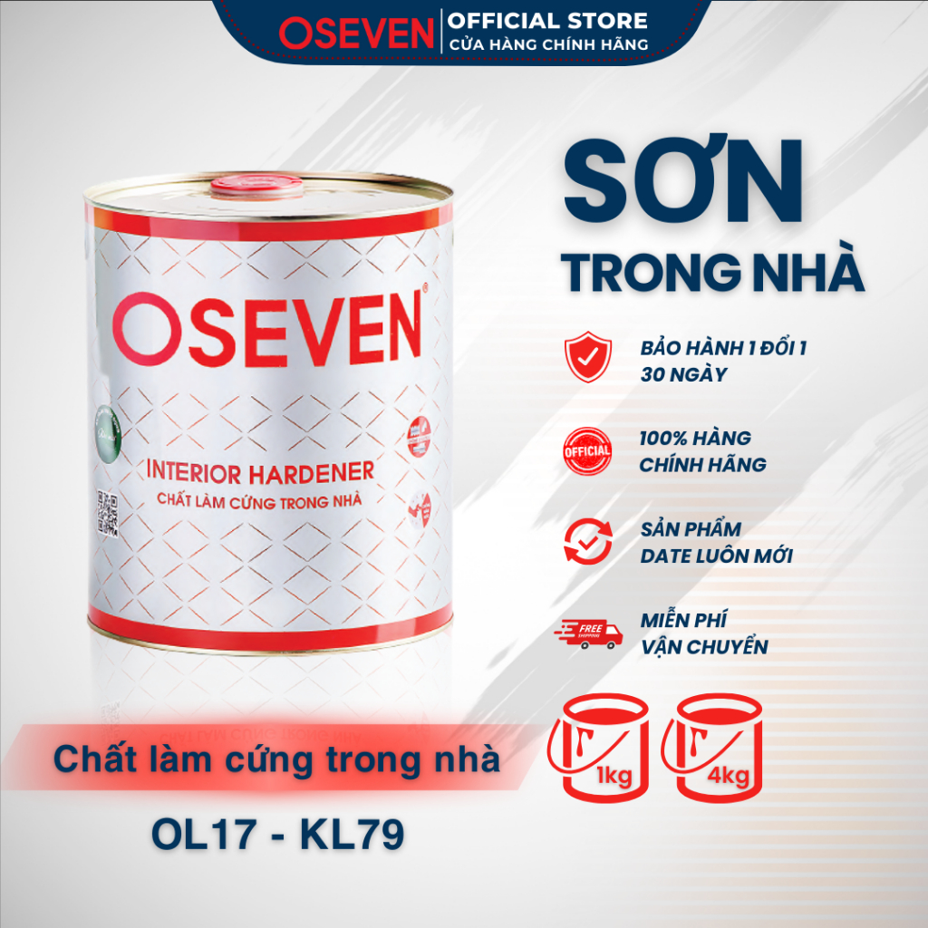OSEVEN Sơn nội thất - chất làm cứng cho sơn gỗ trong nhà (màu O17/ KL79) | Shopee Việt Nam