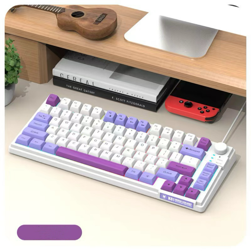 Bàn Phím Gaming Cao Cấp XunFox K81 LED 7 Màu Hiệu Ứng Đèn Thở, Phím ABS ...