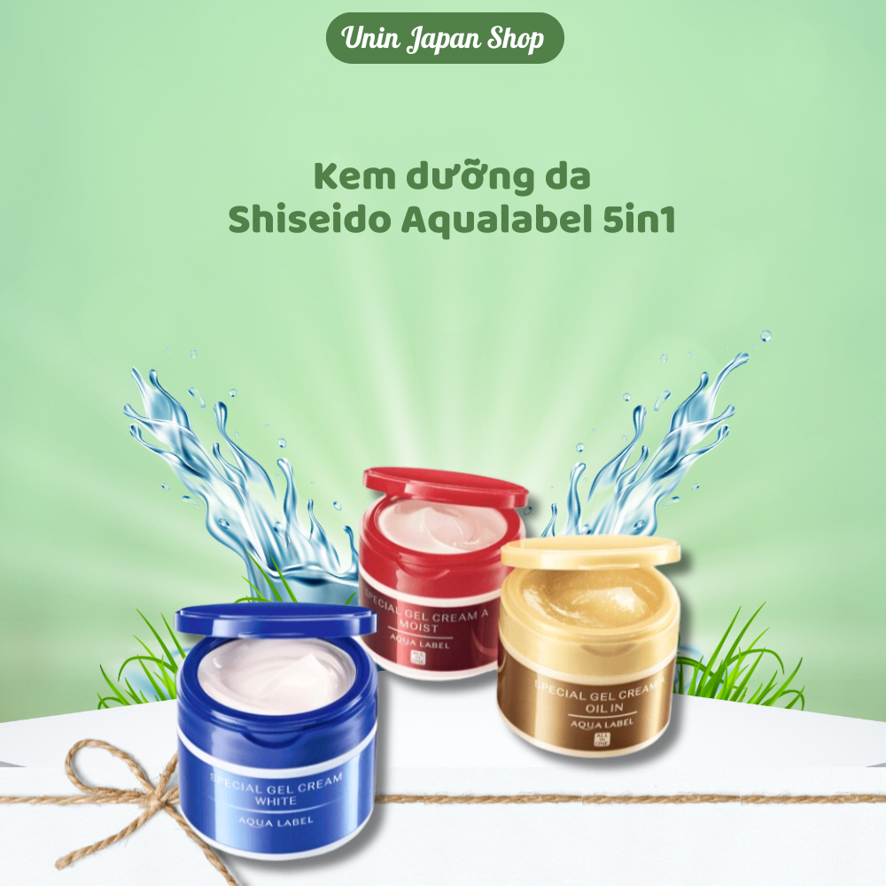 Kem Dưỡng Da Shiseido Aqualabel 5in1 Special Gel Cream Nhật Bản 90g
