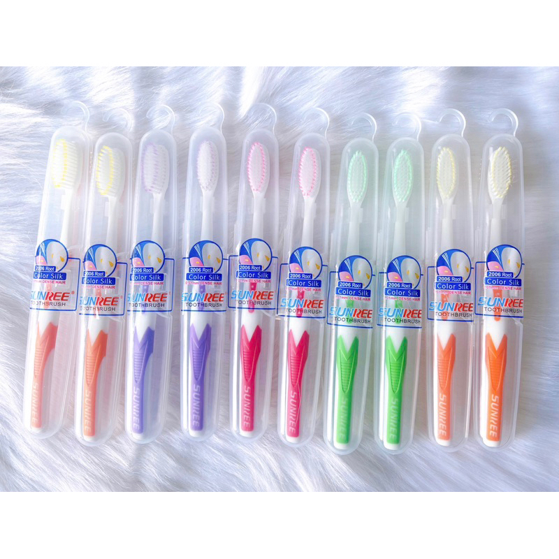 Bàn chải đánh răng lông siêu mềm SUNREE combo 10 cây | Shopee Việt Nam