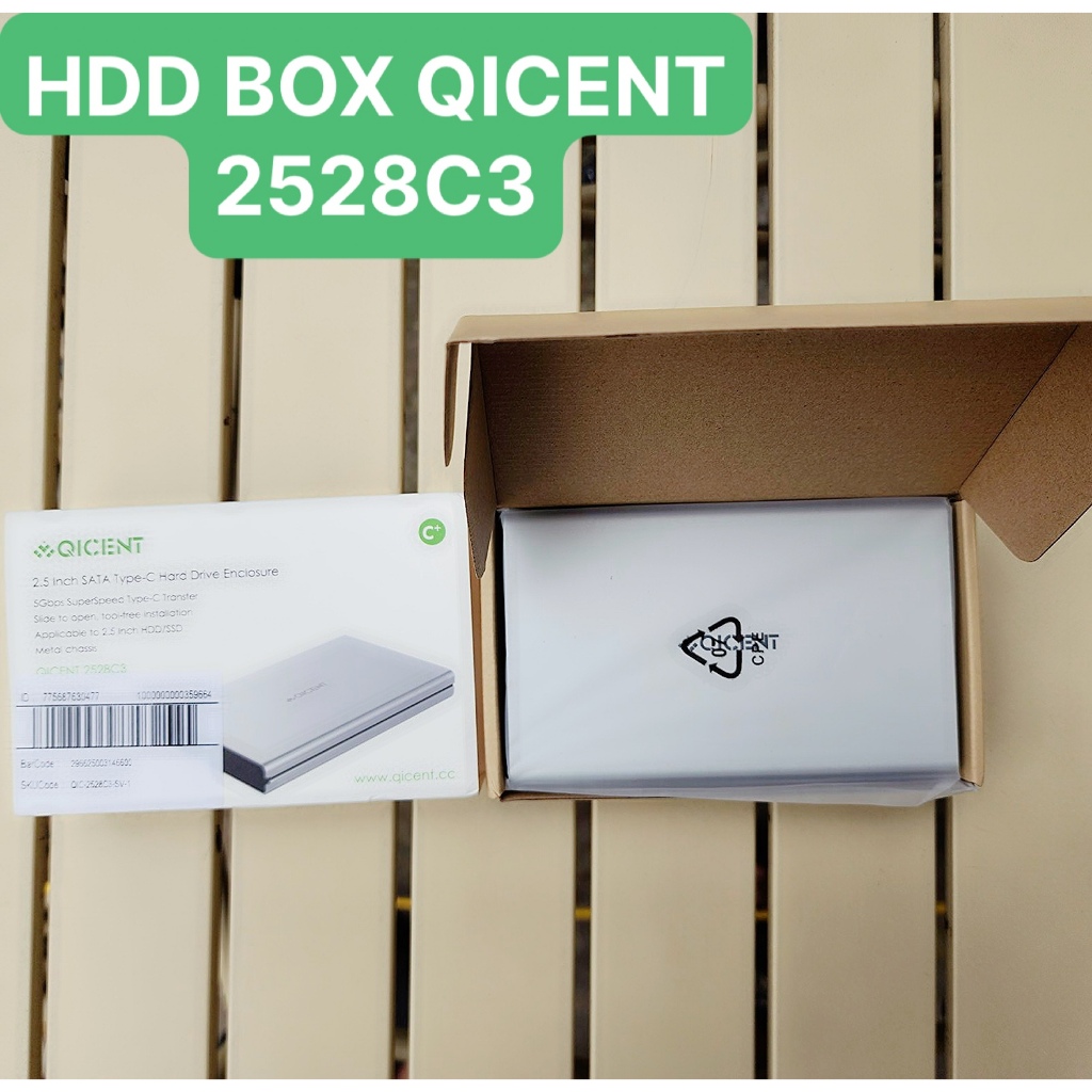 Ổ cứng HDD box 1TB, 500GB good 100% kèm BOX QICENT ORICO 3.0và type C ...