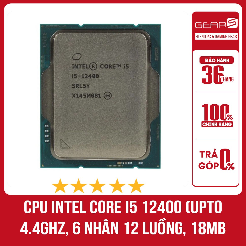 [FULL VAT] CPU Intel Core i5 12400 Tray New - Bảo hành 36 Tháng ...