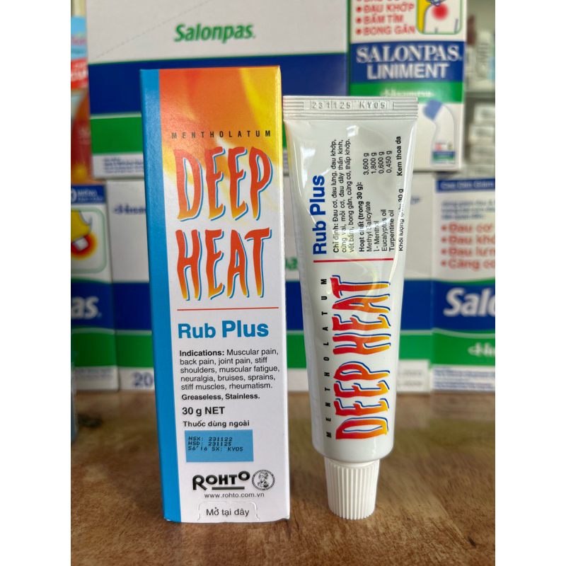 Gel bôi Deep heat hỗ trợ giảm đau 30gr | Shopee Việt Nam