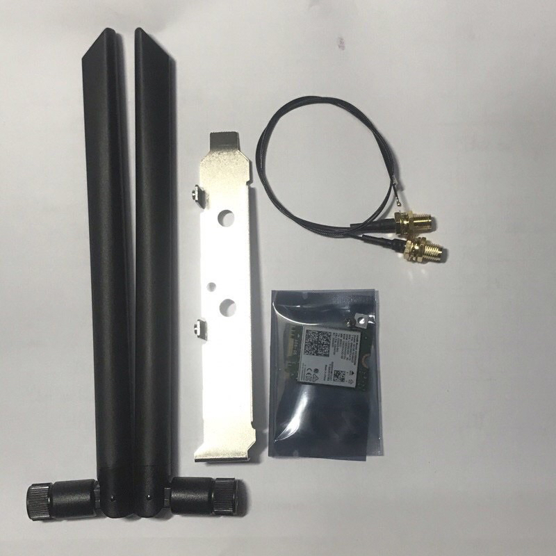 Wifi Intel AX211, M.2 wifi ax211ngw băng tần 2.4G, 5.8G và 6G Wi-Fi 6E tốc độ 5374M, bluetooth 5 ...