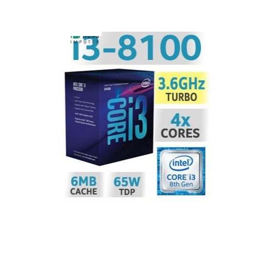Bộ Vi Xử Lý CPU Intel Core i3-8100 (3.6GHz/6M/Coffee Lake) | Shopee Việt Nam