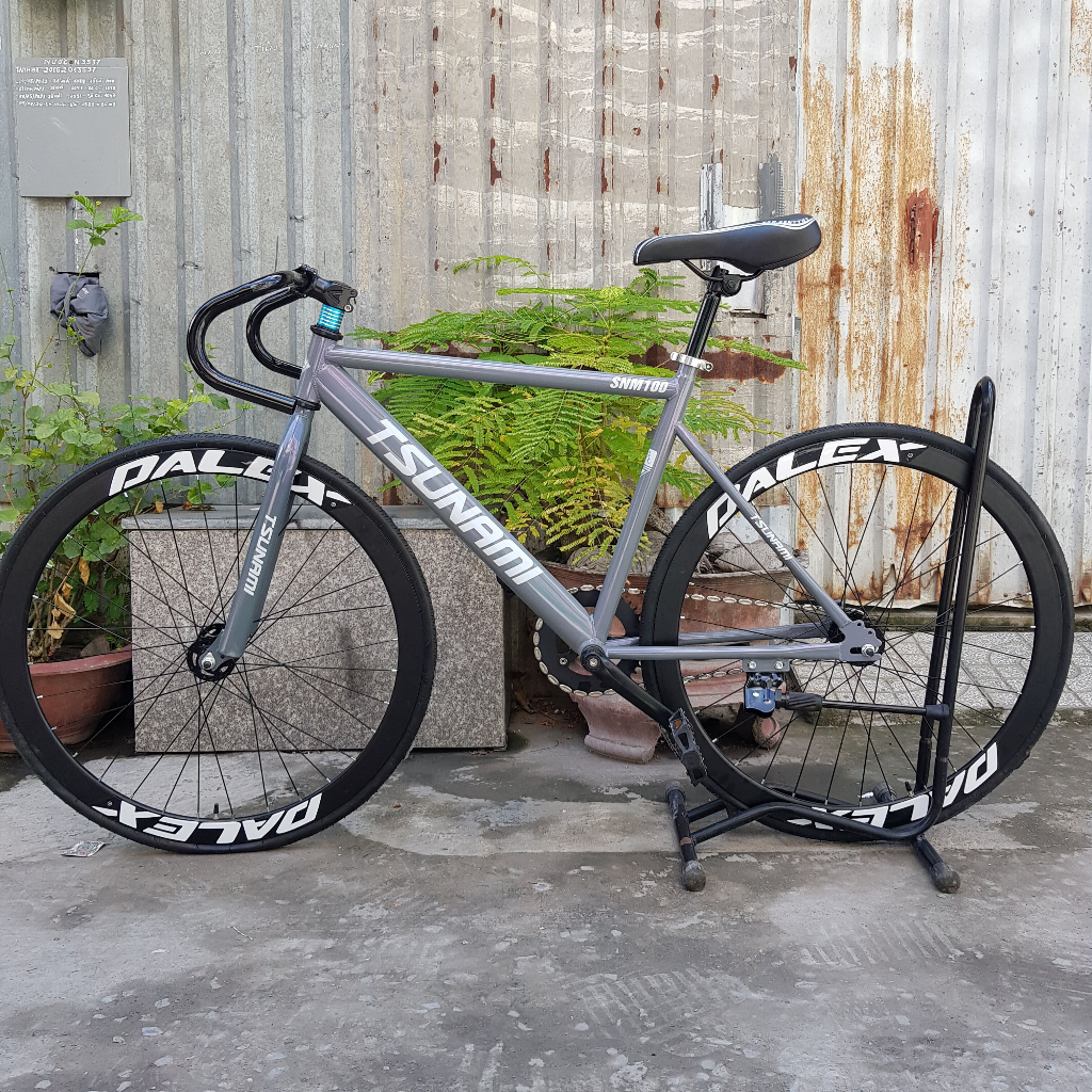 Xe Đạp Thể Thao Fixed Gear Và Single Speed Màu Xám Xi Măng - 2 Vành 4 ...