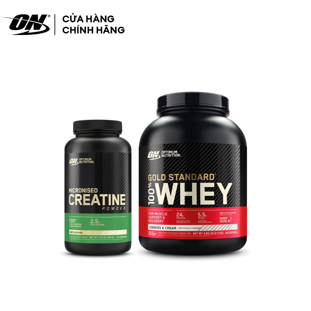 Bộ Đôi Optimum Nutrition Phục Hồi, gia tăng sức mạnh cơ bắp - Standard ...