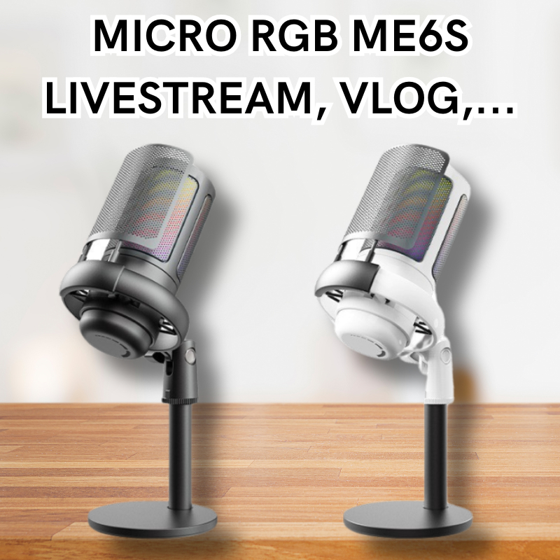 Micro Thu Âm Để Bang ME6S, Mic Livestream Có Màng Lọc Tạp Âm, Sử Dụng ...