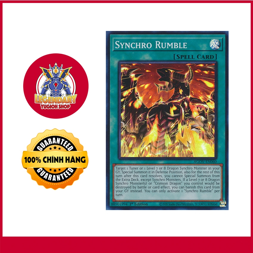 [Thẻ Bài Yugioh Chính Hãng] Synchro Rumble | Shopee Việt Nam