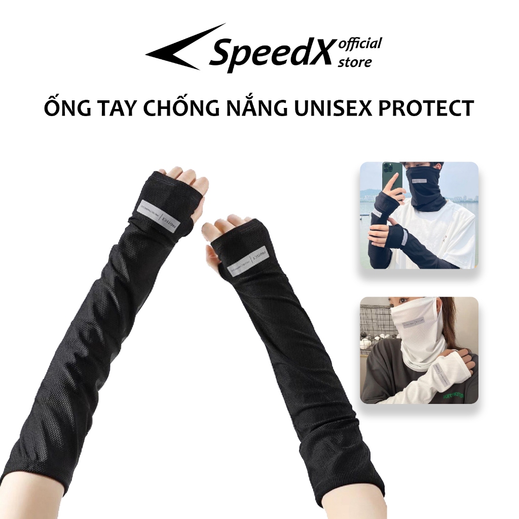 Găng tay chống nắng SpeedX Protect vải silk lạnh ống tay chống nắng 99% ...