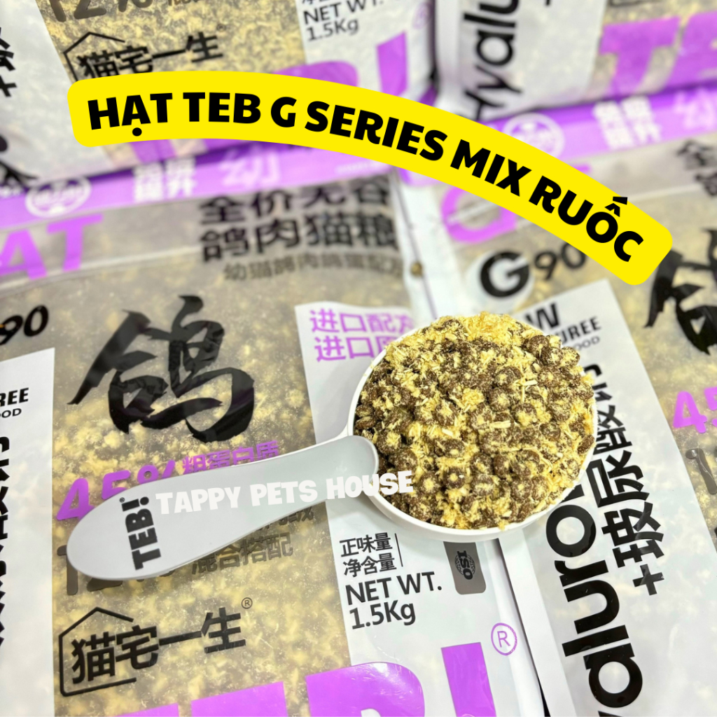 [🔥Túi Hãng 1,5kg] Hạt Mix Ruốc TEB G Series Cao Cấp Cho Mèo | Dinh ...
