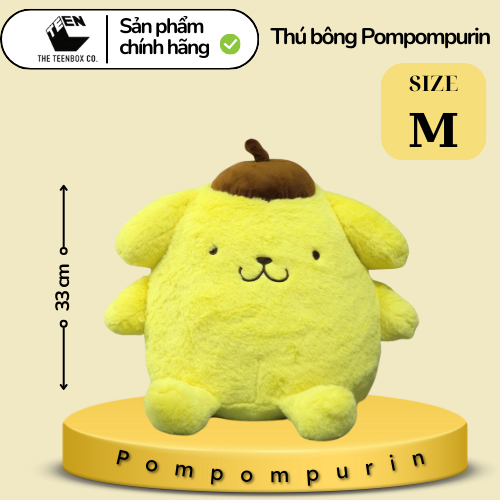 Thú bông Pompompurin M, Gấu Bông Sanrio Chính Hãng, Quà tặng đáng yêu ...