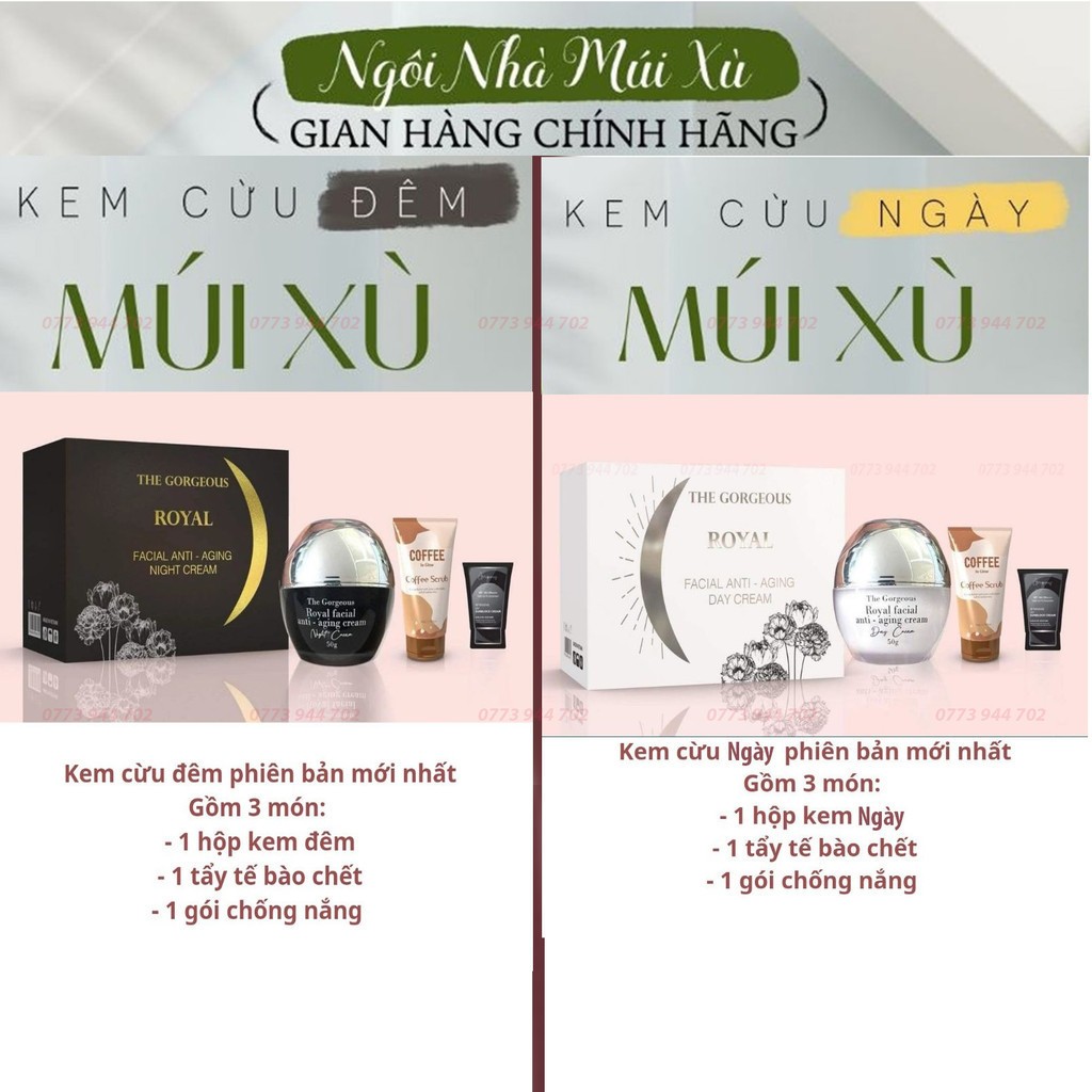 (Mẫu Mới 2024) Kem Cừu Ngày /Đêm Múi Xù Gorgeous chính hãng 50gr - Tặng ...