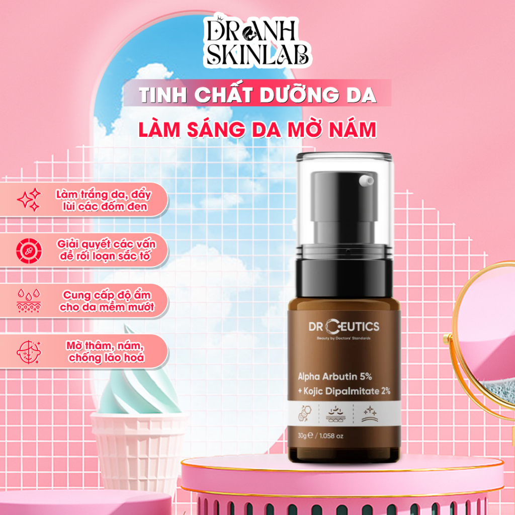 Tinh Chất Dưỡng Da Drceutics Alpha Arbutin 5% và Kojic Dipalmitate 2% Làm Sáng Da Mờ Nám Hàng ...