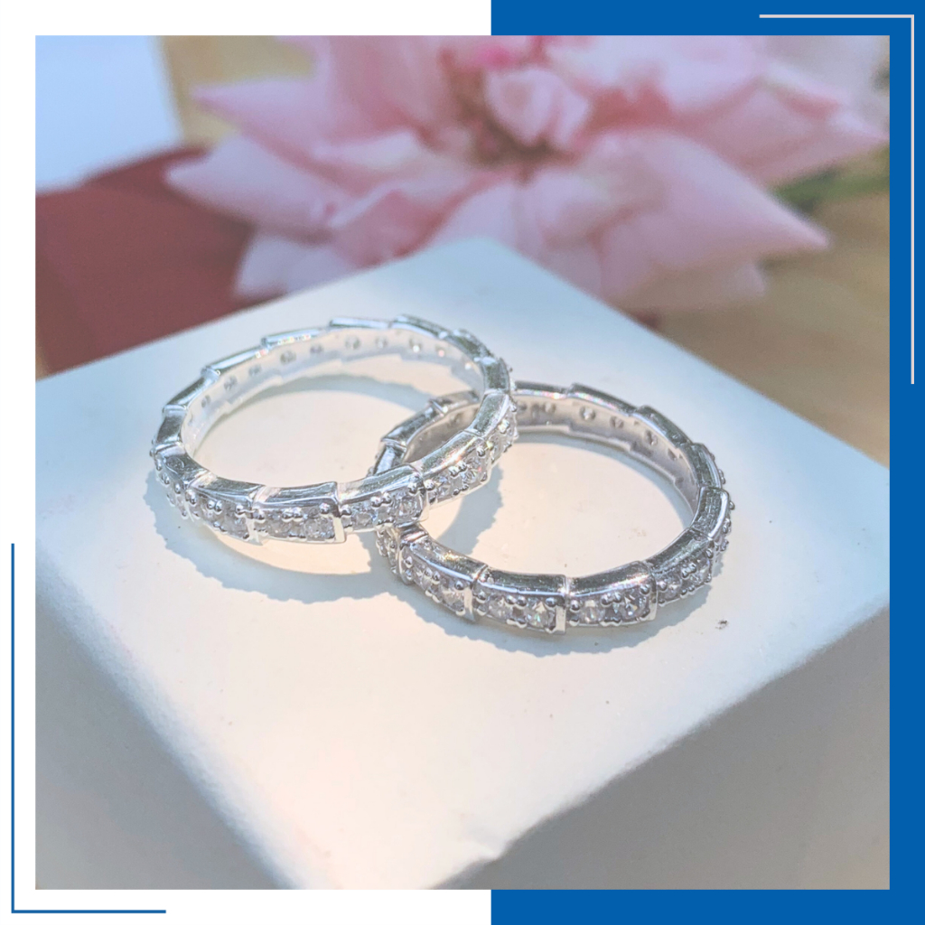 Nhẫn Rắn Đôi Nam Nữ Bạc S925 Có Phiên Bản Xi Kim Không Cần Kiêng Nước - HVJ - ND45121314096 ...