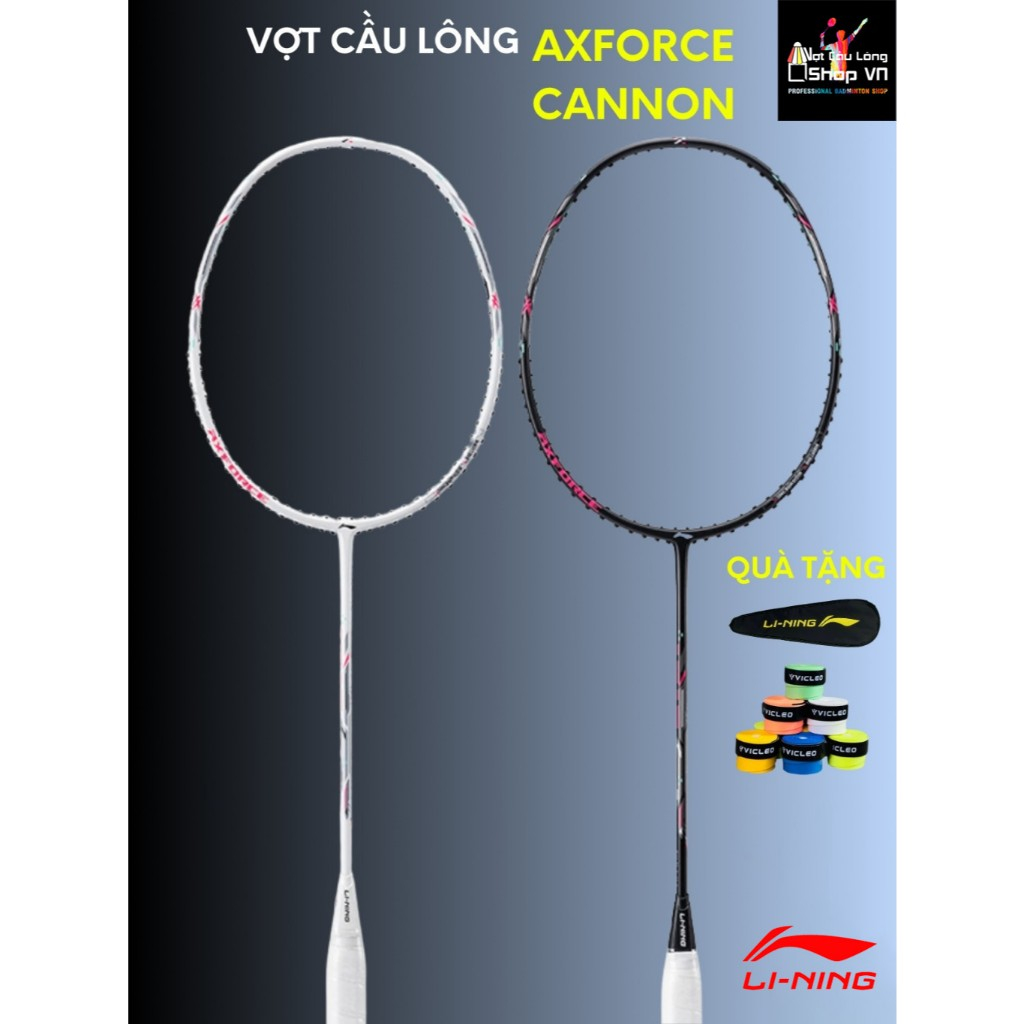 SHIP HỎA TỐC - Vợt Cầu Lông Lining Axforce Cannon 4u /5u Trắng - Đen ...