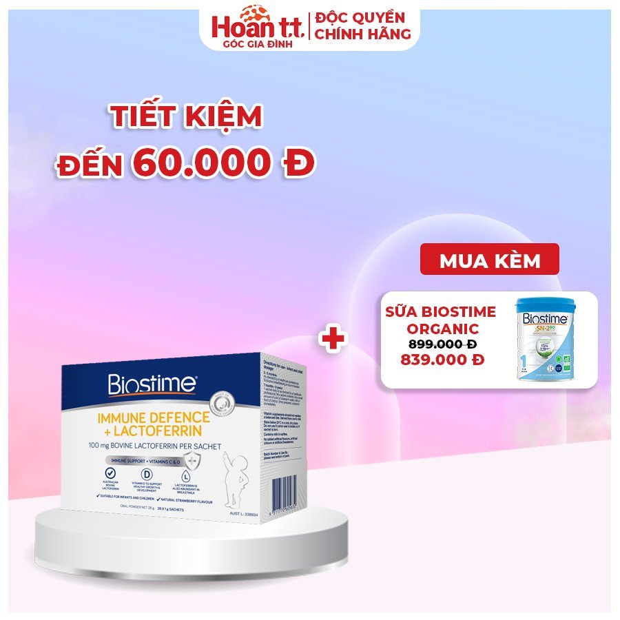 Sữa Non Tăng Sức Đề Kháng Cho Bé Biostime Immune Defence + Lactoferrin ...