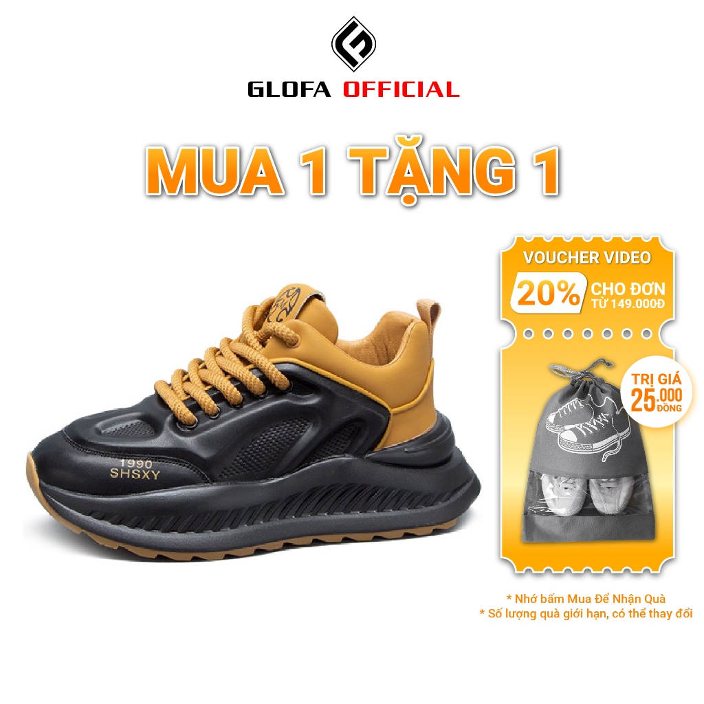 Giày Thể Thao Nam GLOFA - G36, Giày Nam Cao Cấp 3 Màu Cá Tính, Giày Da ...
