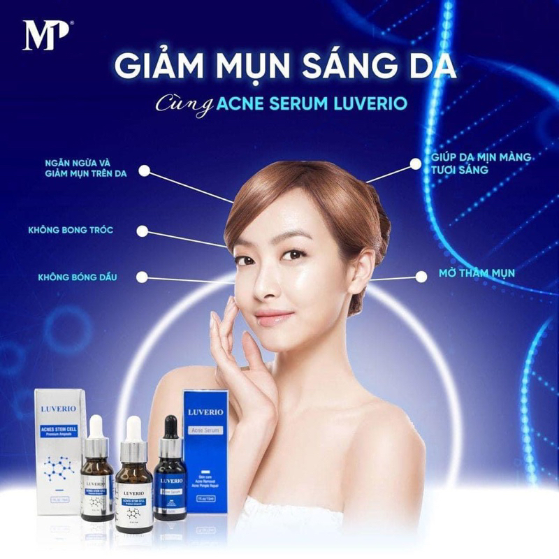 serum mụn luverio, tế bào gốc mụn | Shopee Việt Nam