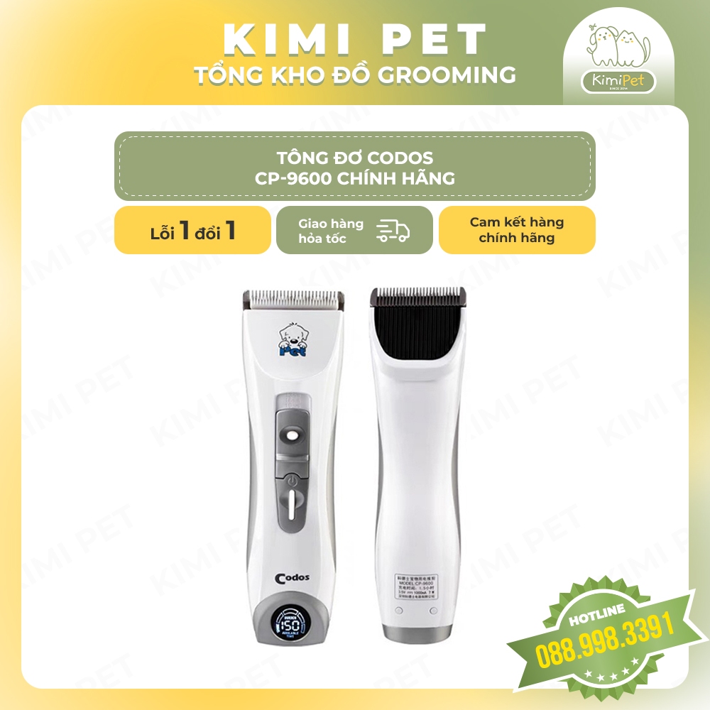 Tông đơ Codos CP-9600 chính hãng, tông đơ cắt tỉa lông chó mèo chuyên ...