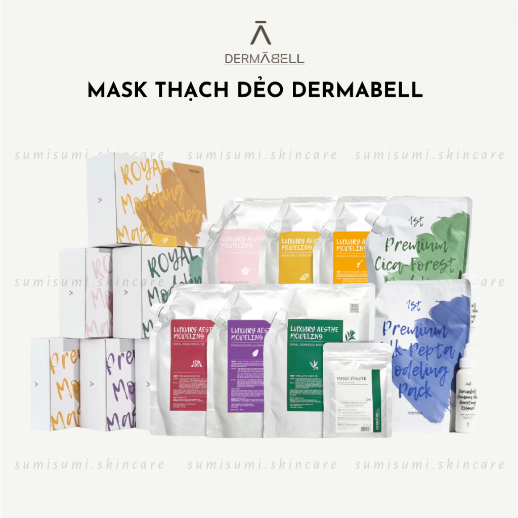 SẴN (Dermabell) Mặt nạ thạch dẻo Hàn Quốc Royal Modeling Mask cho spa ...