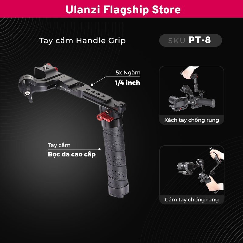 Ulanzi R083 Tay cầm cho máy ảnh DJI RSC2 / RS2 / RS3 / RS3 Pro có thể gập chính hãng | Shopee ...