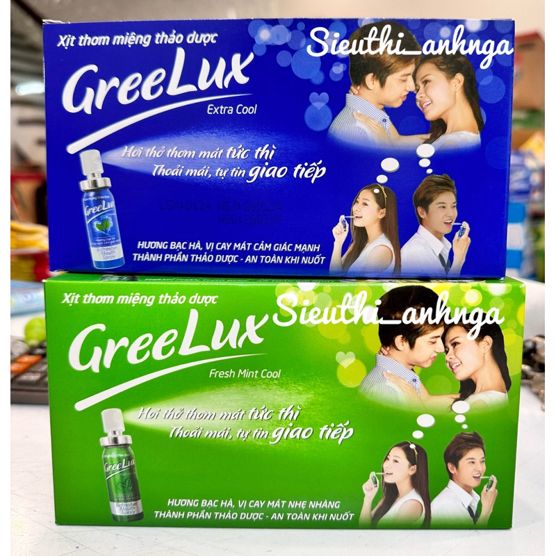 Hộp 12 Xịt Thơm Miệng Greelux Extra Cool Thảo Dược 12ml | Shopee Việt Nam