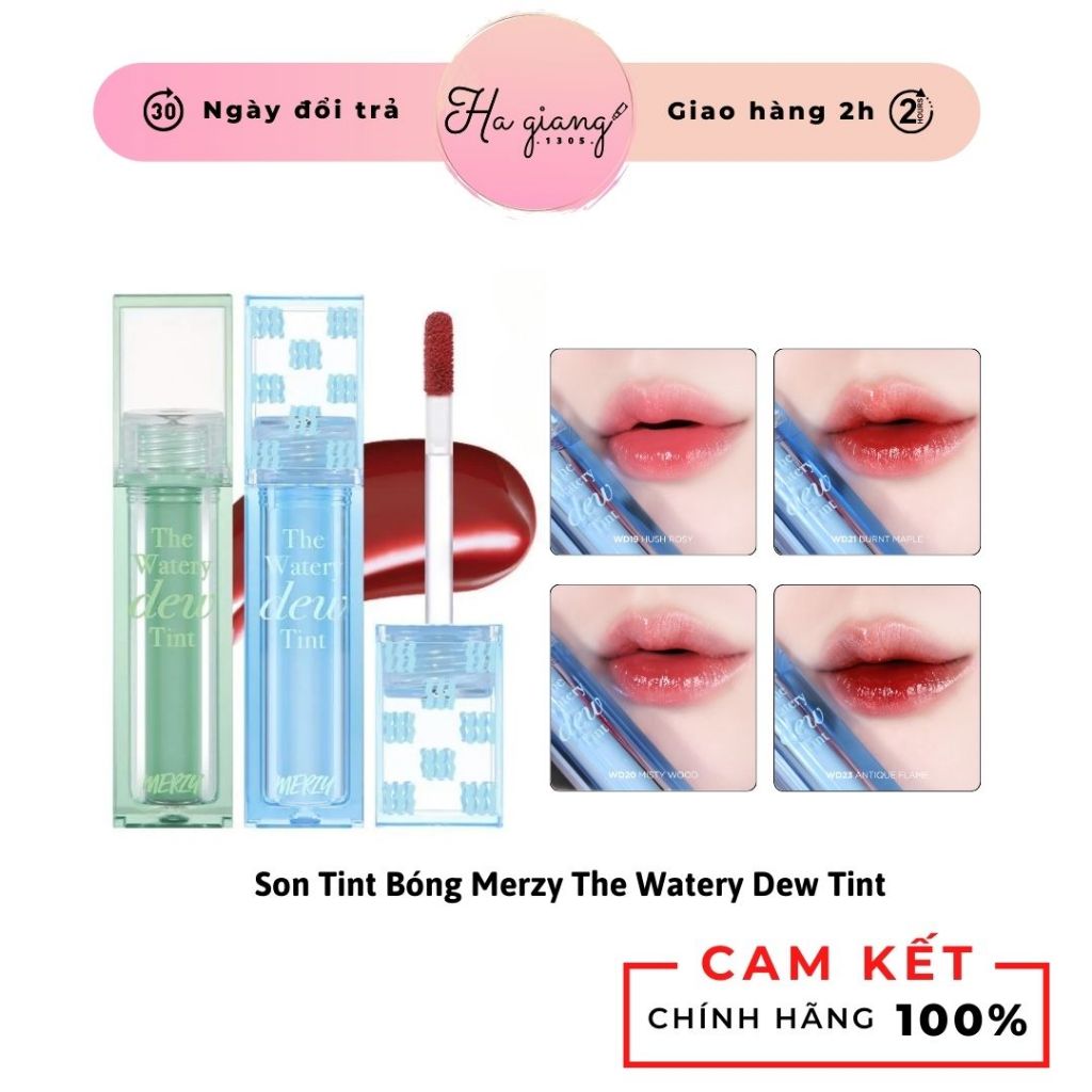 Son Tint Bóng Merzy The Watery Dew Tint - Vỏ Thạch Xanh Dương WD19 ...