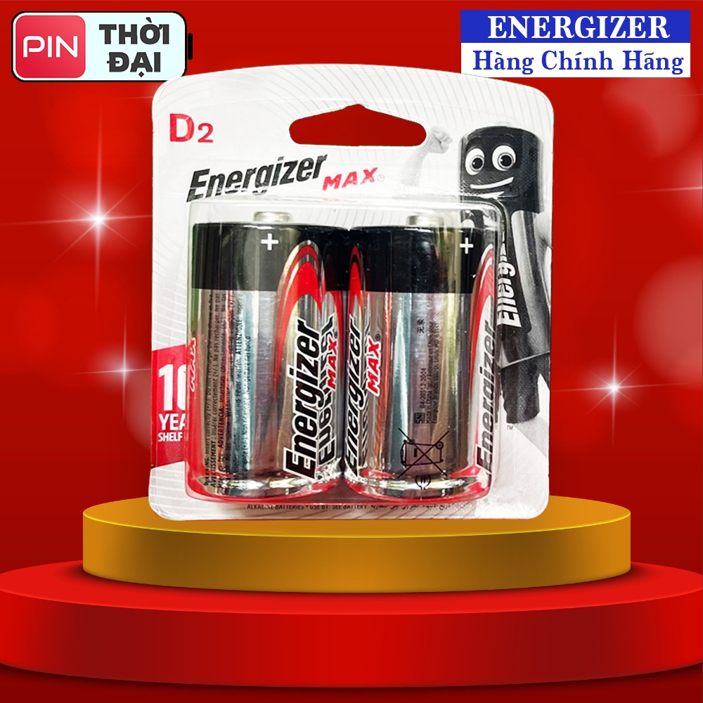 Pin đại D Energizer Alkaline 1.5v Max E95 - Chính Hãng - Vỉ 2 viên ...