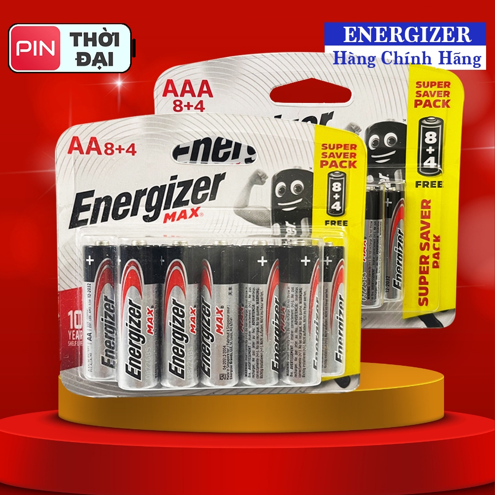 Pin AA/AAA Energizer Max Alkaline 1.5v Chính hãng | Shopee Việt Nam