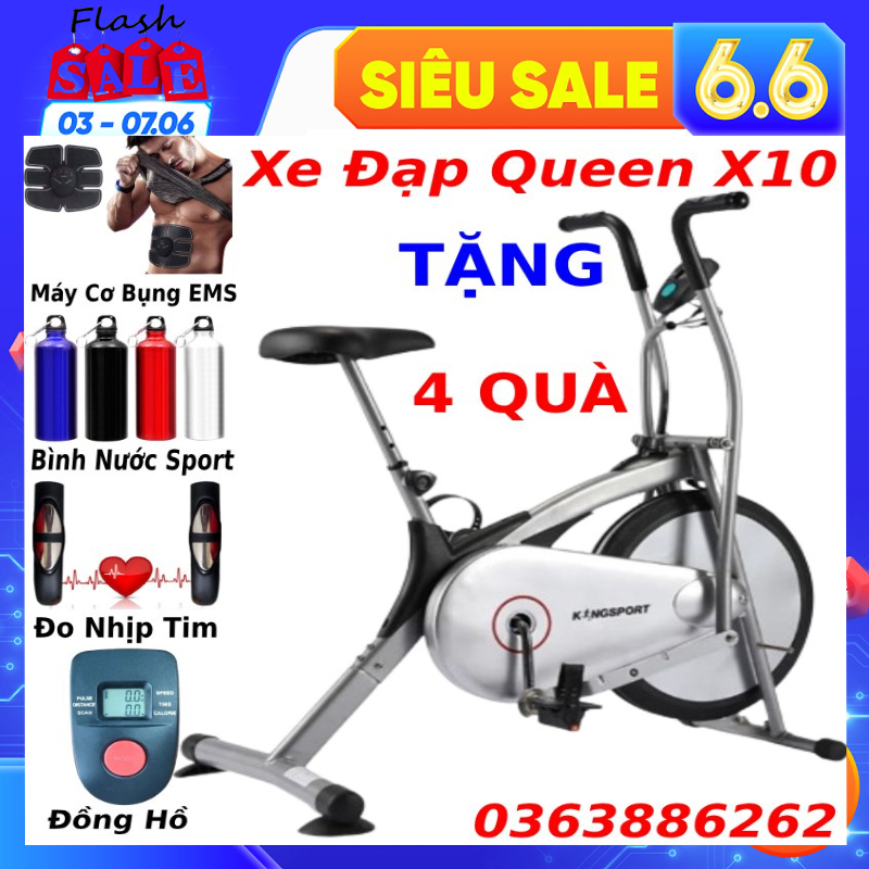 [Free Ship Extra] Xe đạp thể dục tại nhà Queen Sport chính hãng tặng ...