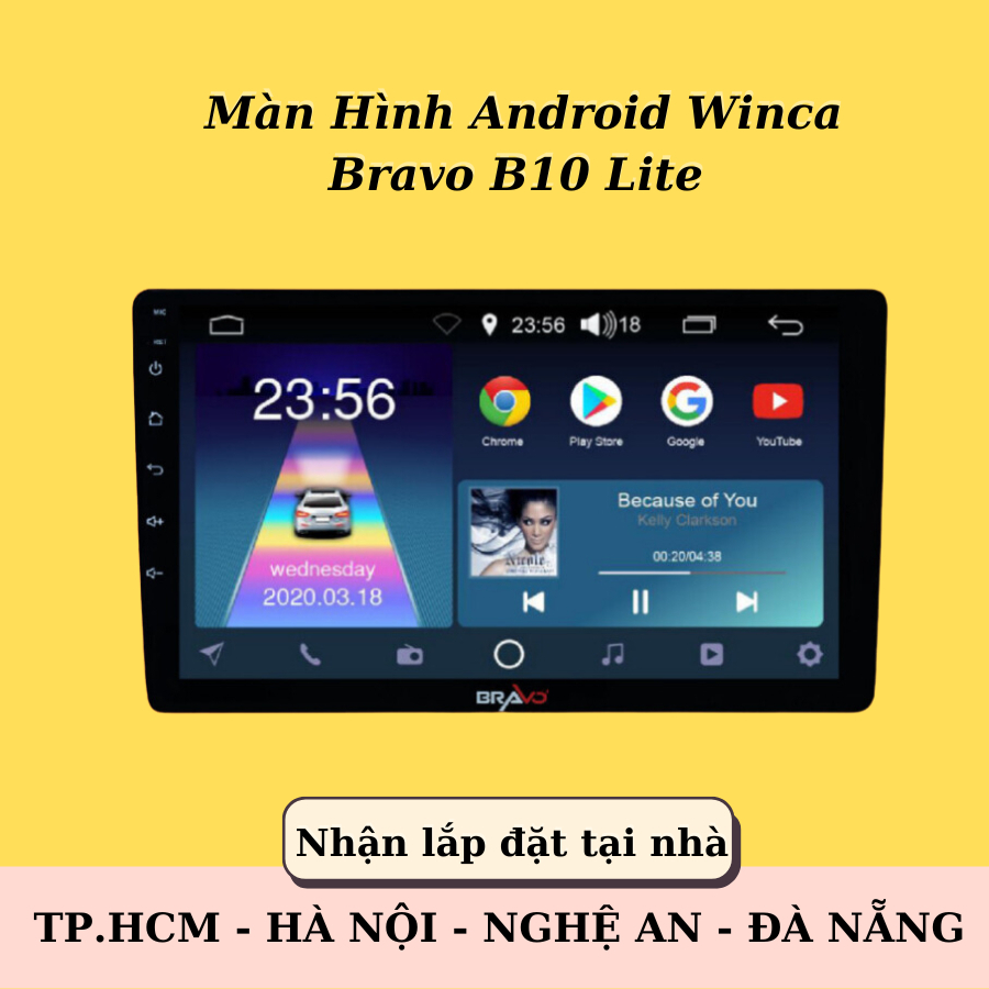 Màn Hình Android Winca Bravo B10 Lite | RAM 2G/32G CHIP 8X | BH 18 tháng | Shopee Việt Nam