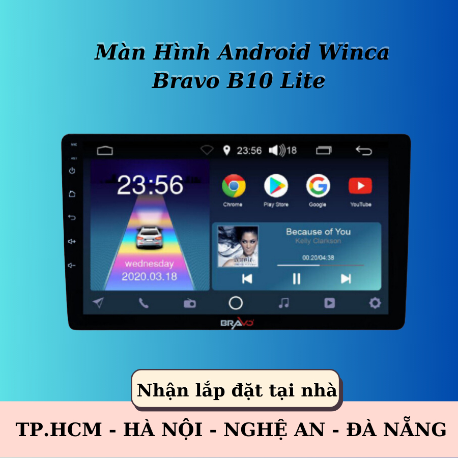 Màn Hình Android Winca Bravo B10 Lite | RAM 2G/32G CHIP 8X | BH 18 tháng | Shopee Việt Nam