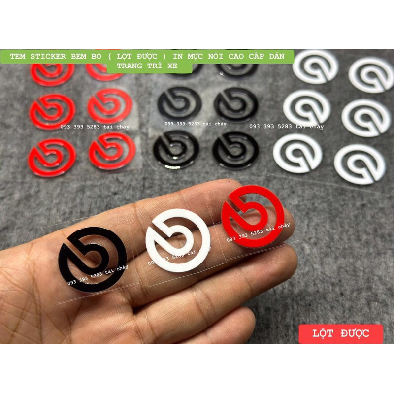 [ 1 TEM ] TEM STICKER BEM ( LỘT ĐƯỢC ) IN MỰC NỔI CAO CẤP DÁN TRANG TRÍ ...
