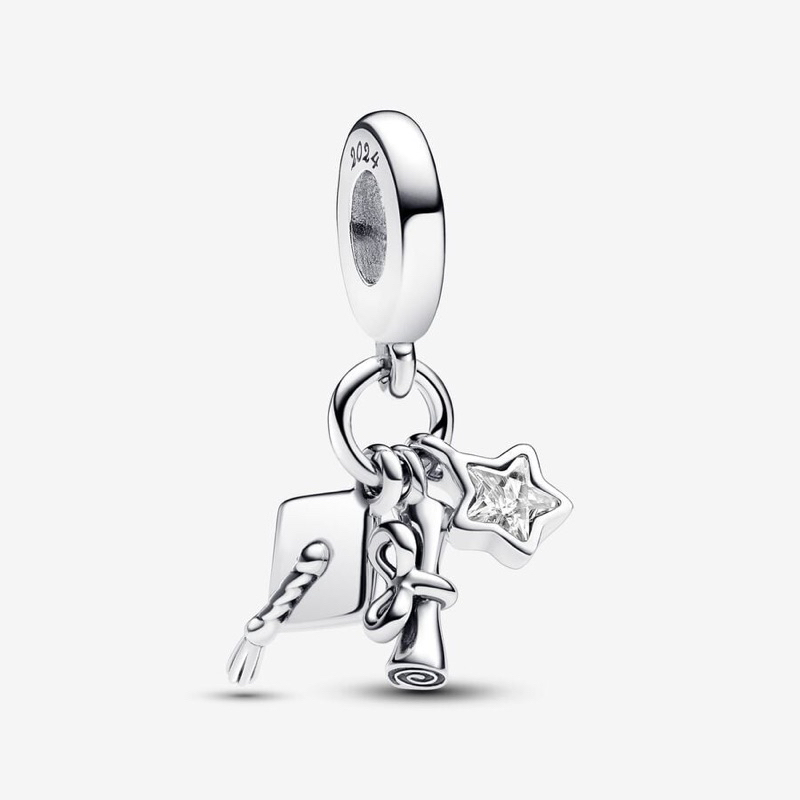 CHARM PAN ALE TREO BỘ BA CHARM TỐT NGHIỆP BẠC S925 THUẦN KHIẾT HÀNG CAO ...