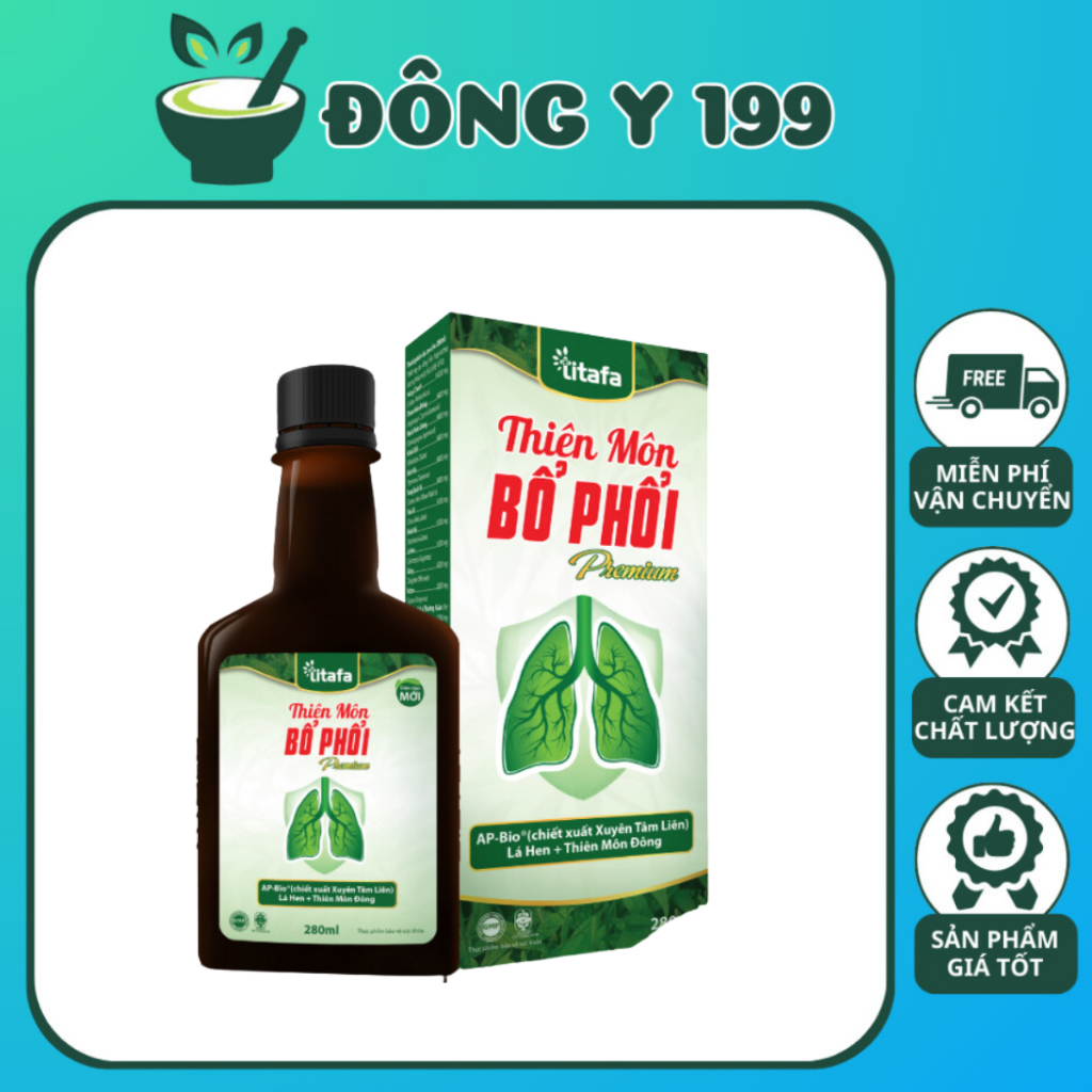 Thiên Môn Bổ Phổi Premium 280ml Hỗ Trợ Bổ Phổi,Giảm Ho,Giảm Đờm,Đau Rát Họng | Shopee Việt Nam