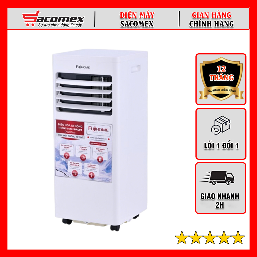 Máy điều hòa di động thông minh Fujihome PAC07 công suất làm lạnh ...