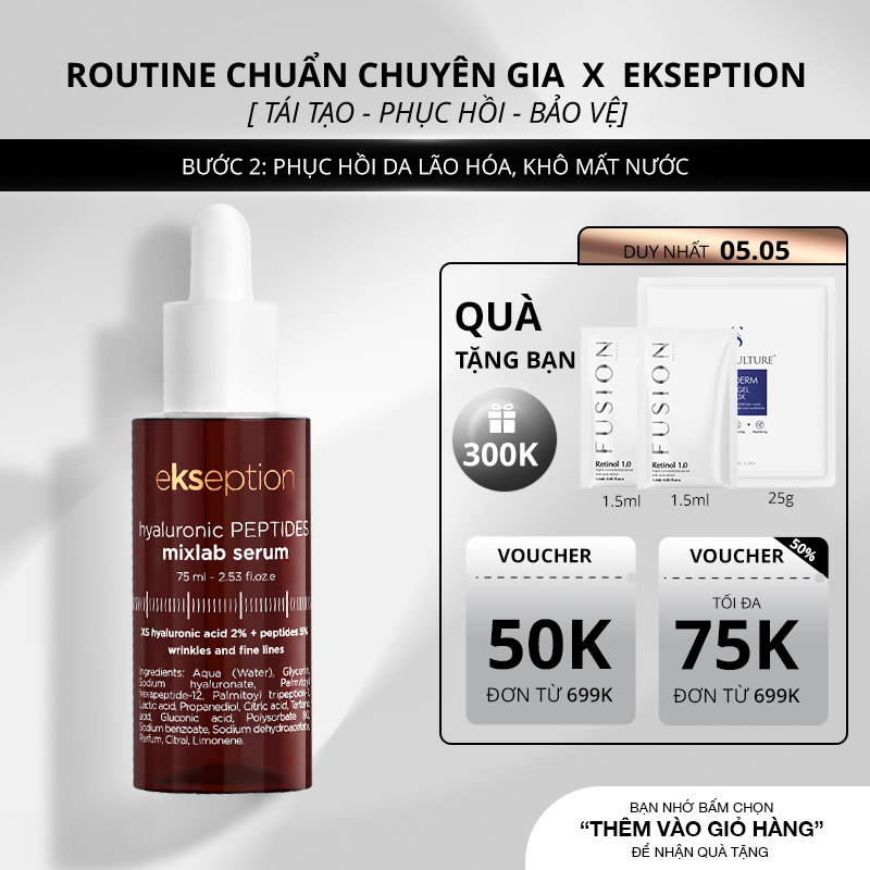 Tinh Chất Dưỡng Ẩm Và Giảm Nếp Nhăn Ekseption Hyaluronic Peptides ...