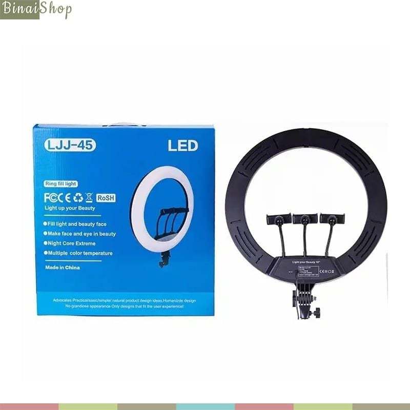 Đèn LJJ-45 - Đèn Led Ring Dành Cho Chụp Ảnh, Làm Youtube, Phát Trưc Tiếp, Xoay 360 Độ, Công Suất ...