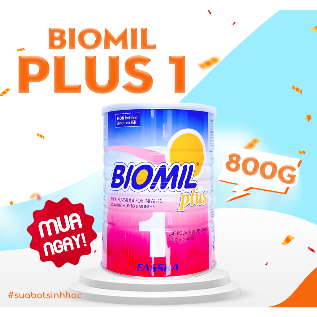 Sữa bột sinh học Biomil Plus 1 nhập khẩu Pháp cho trẻ sơ sinh 800g ...