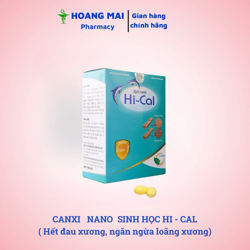 Viên uống Hi-Cal Avisua Bổ sung canxi cho xương chắc khoẻ, phòng ngừa ...
