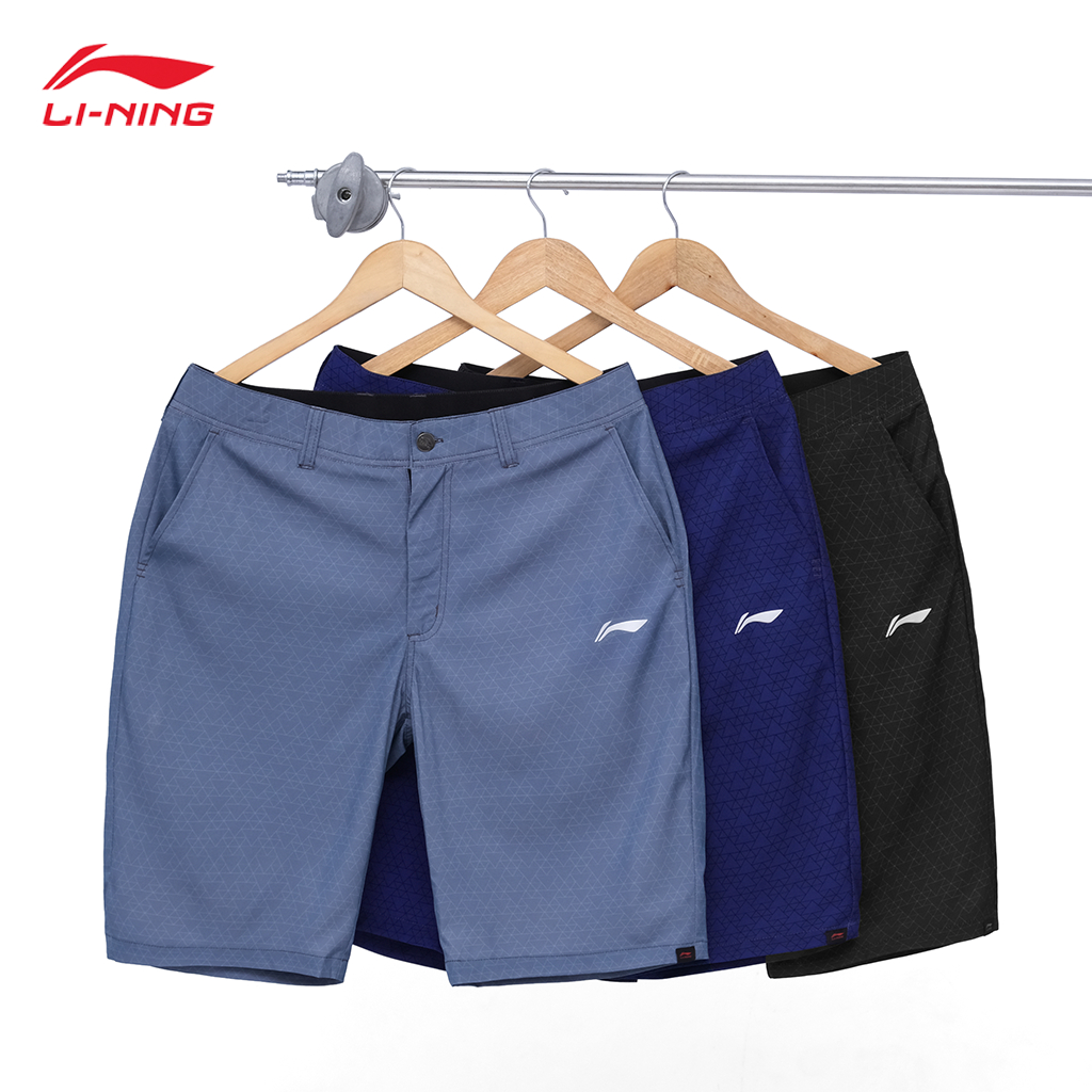 Quần Short Nam Li-Ning Basic Sport, Chất Gió, Thiết Kế Cạp Cài Cúc Lịch ...